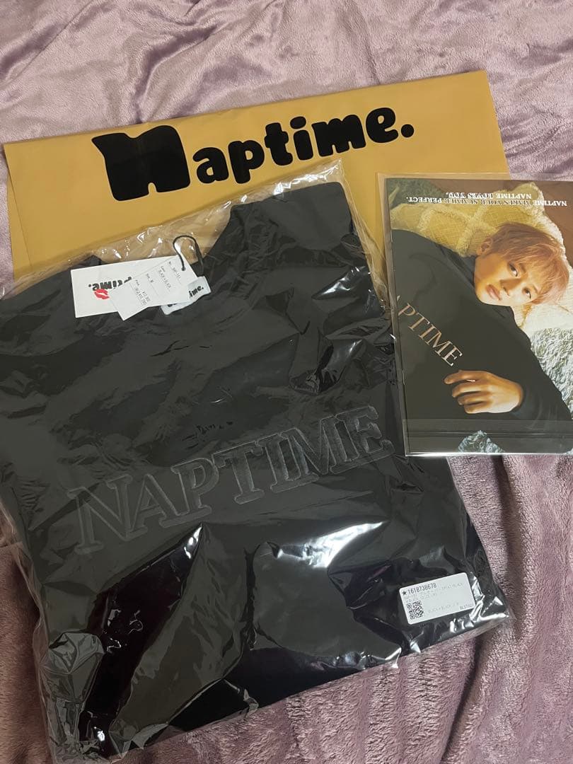 Naptime プルオーバースウェットBLACK×BLACK M