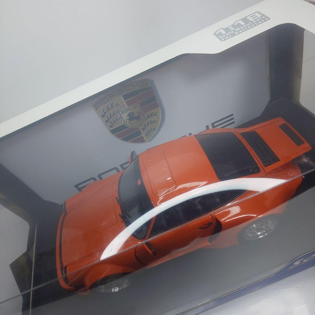 〓1/18スケール〓ポルシェ911ターボ〓ダイキャストモデル〓オレンジ〓新品〓