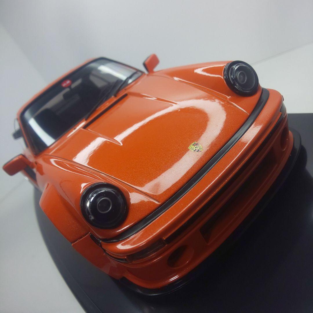 〓1/18スケール〓ポルシェ911ターボ〓ダイキャストモデル〓オレンジ〓新品〓