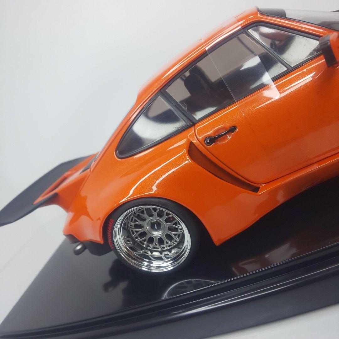 〓1/18スケール〓ポルシェ911ターボ〓ダイキャストモデル〓オレンジ〓新品〓