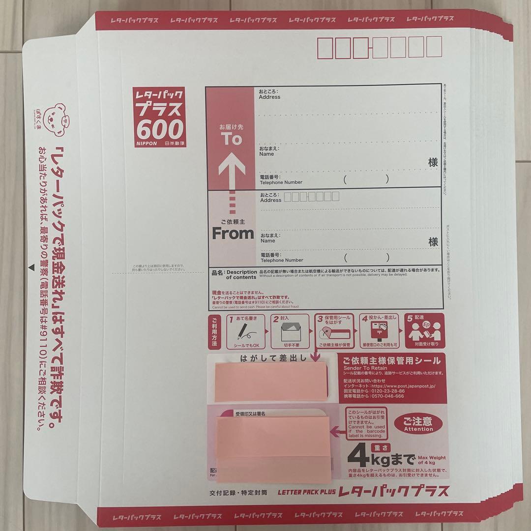 レターパックプラス 600 19枚