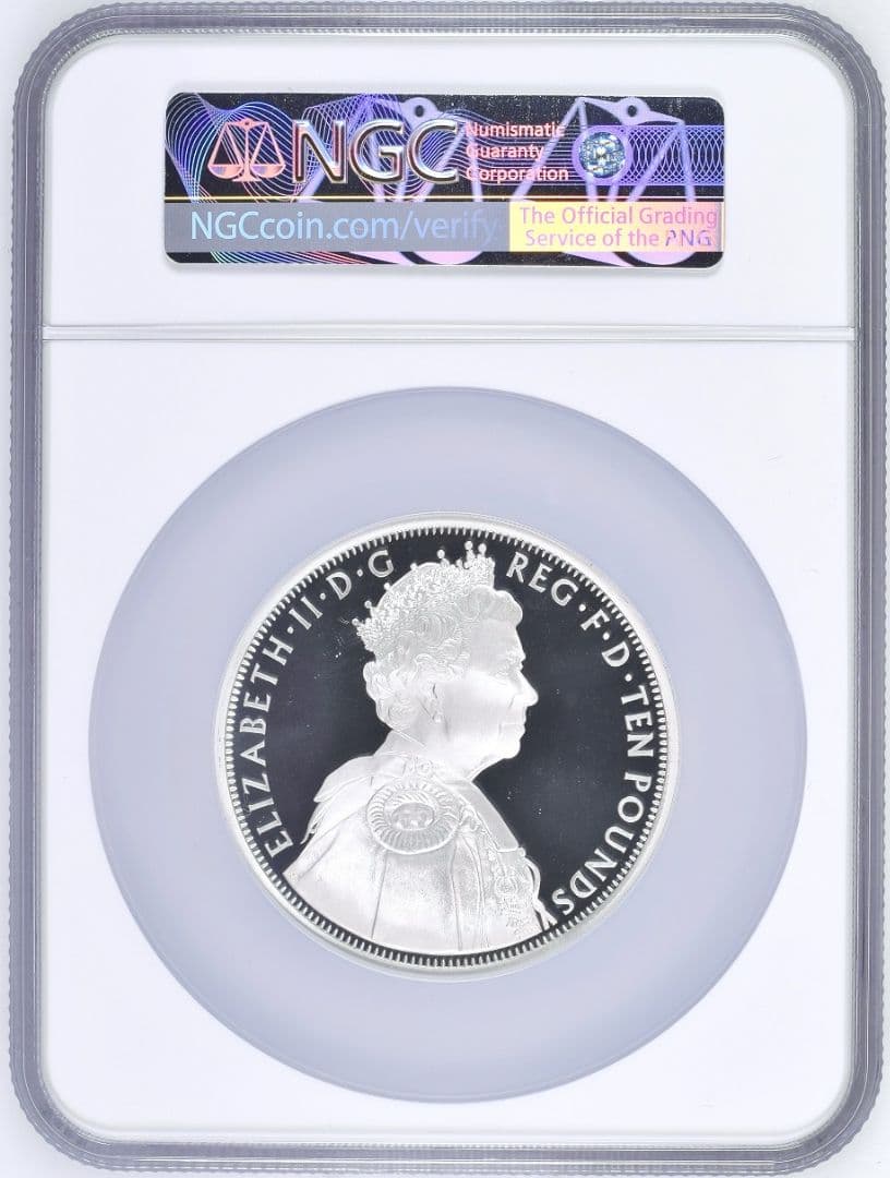 2012年 イギリス ダイヤモンドジュビリー 5オンス 銀貨 NGC PF69