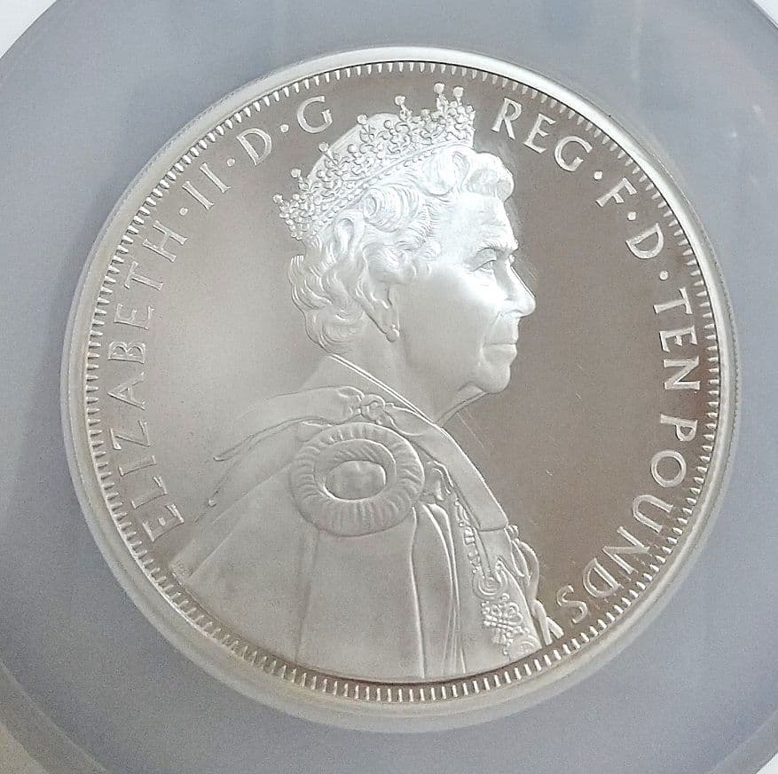 2012年 イギリス ダイヤモンドジュビリー 5オンス 銀貨 NGC PF69