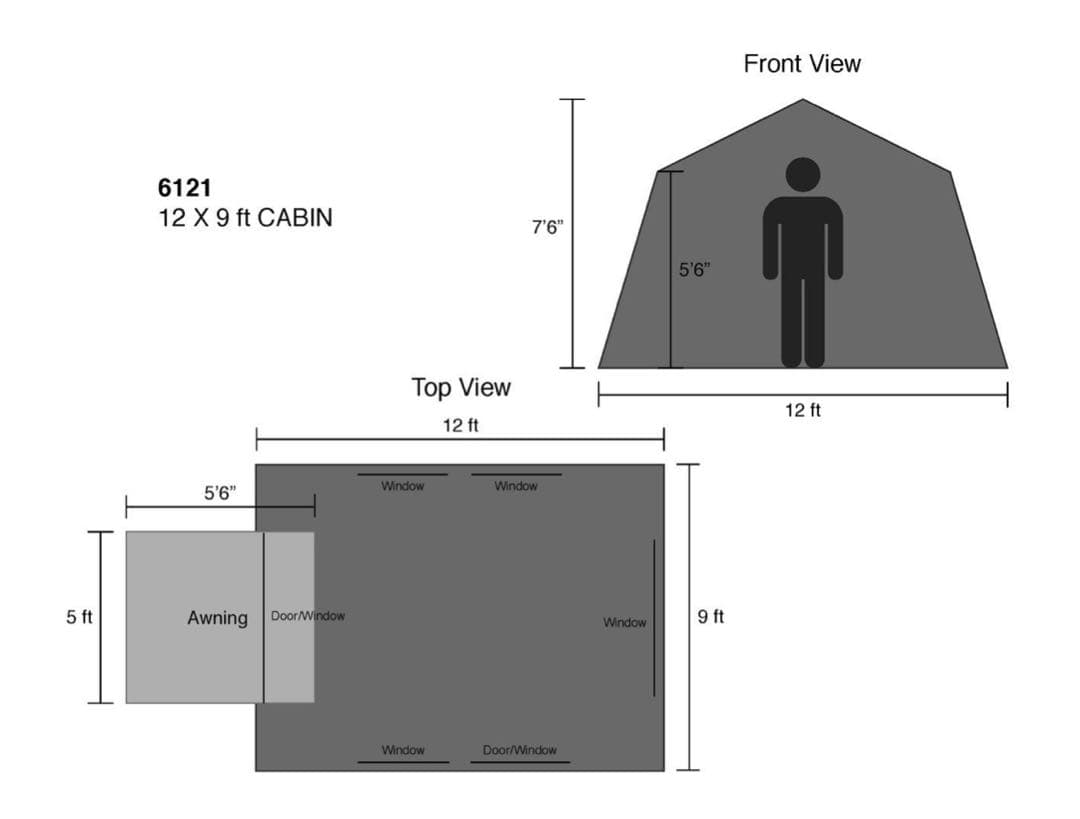 コディアックキャンバス　キャビンテント ６人用テント【※幕体のみ】
