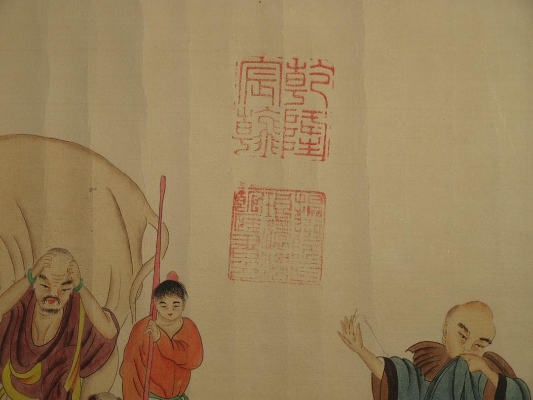 中国明時代の絵　李漾作 激安骨董品　肉筆保証古美術 BD404A3-3