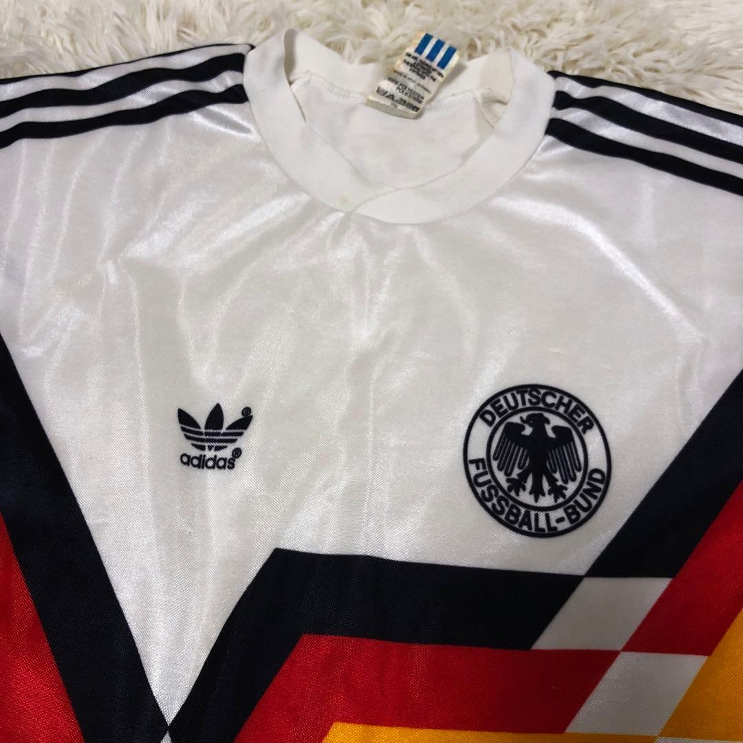 90s ドイツ製 adidas サッカー ドイツ代表 フットボール Tシャツ L