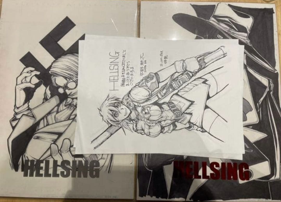 HELLSING ヘルシング 20周年記念! 複製原画セット