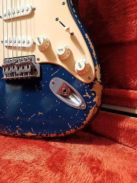 ギター Custom HardRelic Trans Blue Stratocaster