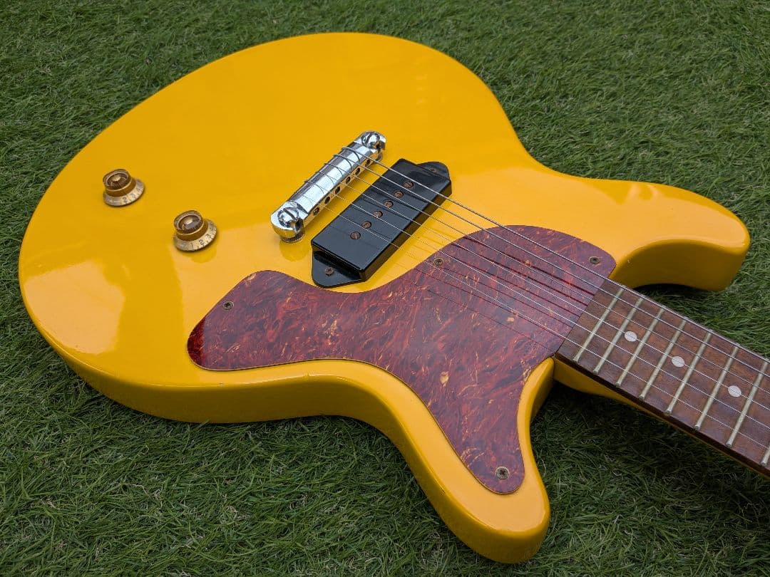 Maison TV YELLOW P90 レスポールjrダブルカッタウェイ