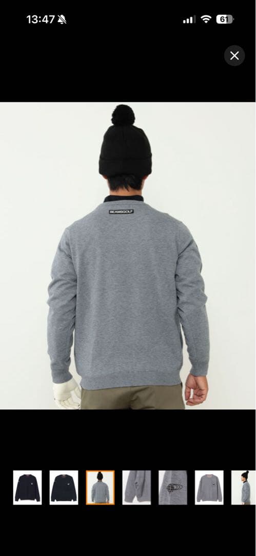 ビームスゴルフ　BEAMS GOLF ニット XL ネイビー