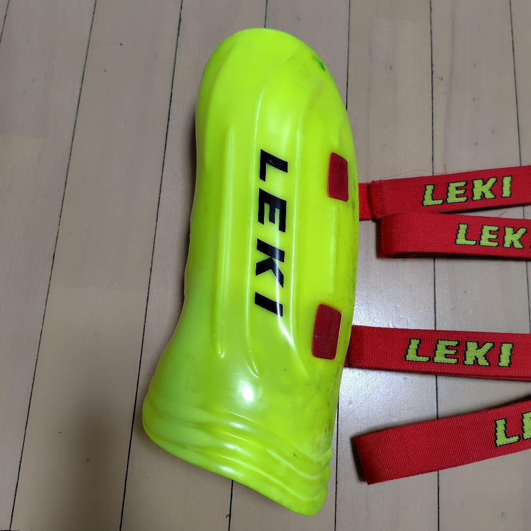 レキ　LEKI　イエロー　 アルペン　スキー　シンガード　レガース　ジュニア用