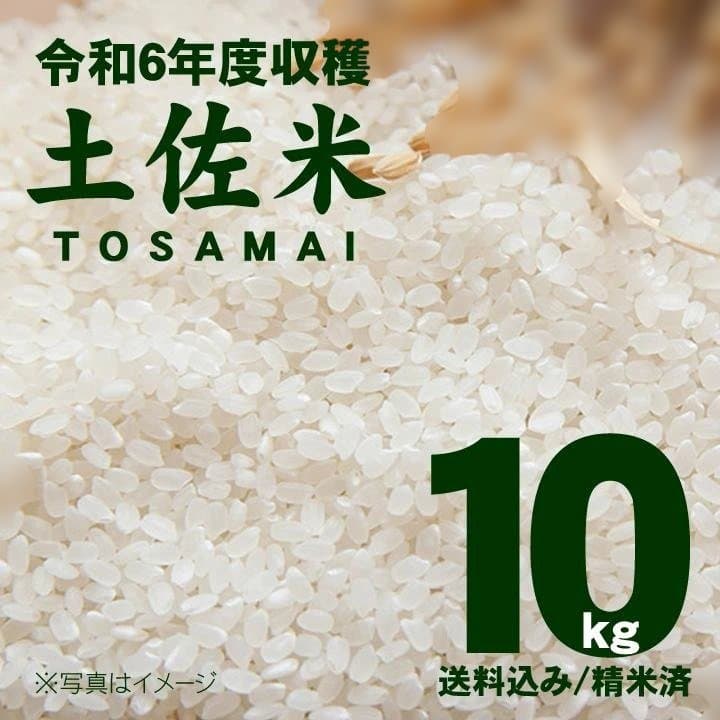 令和7年8月収穫土佐米/高知県産コシヒカリ 10kg 送料込/精米済(箱入り)