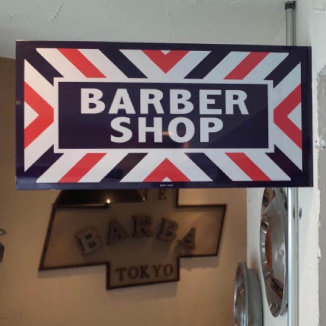 MARVY JAPAN BARBER SHOPメタルサイン 理容室 床屋 看板