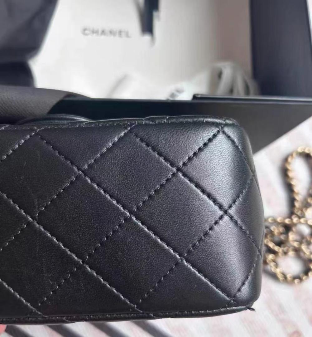 希少✨ 状態良好 cHaNeL✨ ブラック レザー ショルダーバッグ