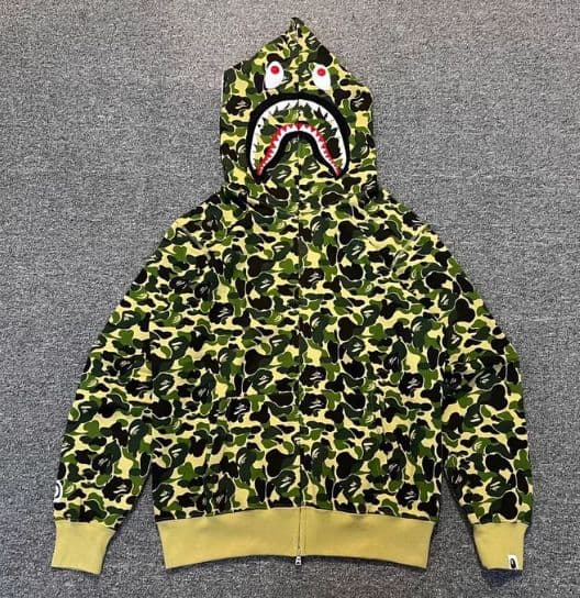 A Bathing Ape カモフラージュ シャークパーカー L