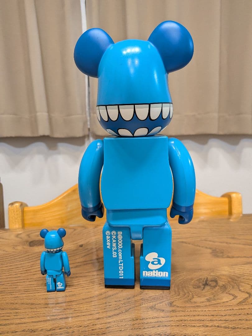 ベアブリック　KAWS BE@RBRICK　a-nation　400%　100％