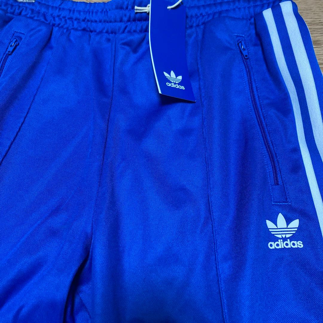 【新品】完売サイズ❗️adidasベッケンバウワー青トラックパンツ　ジャージXL