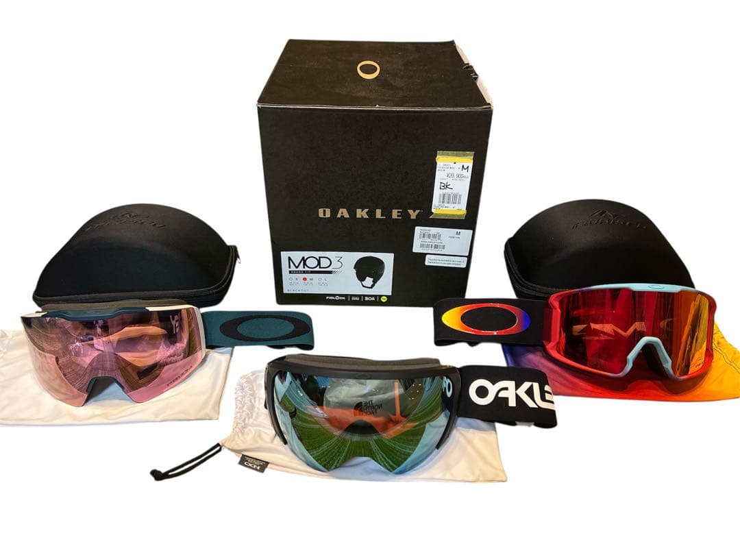 ☆OAKLEY オークリー ヘルメット&ゴーグル3 セット☆ジャパンフィット美品