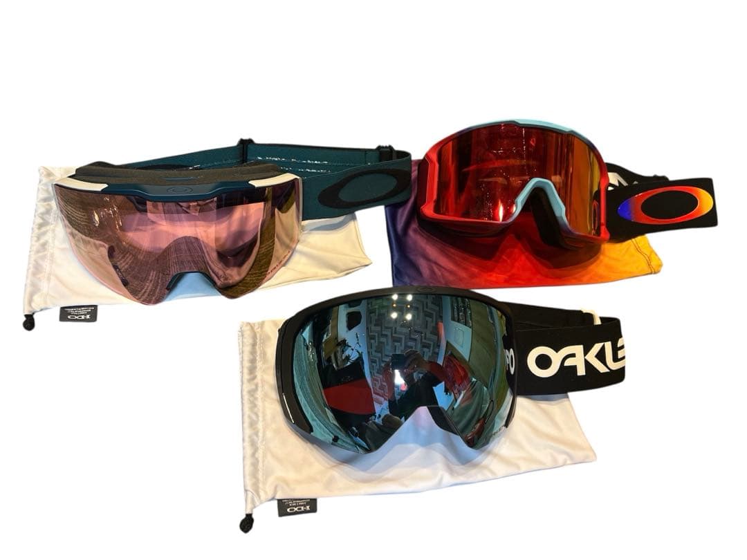 ☆OAKLEY オークリー ヘルメット&ゴーグル3 セット☆ジャパンフィット美品