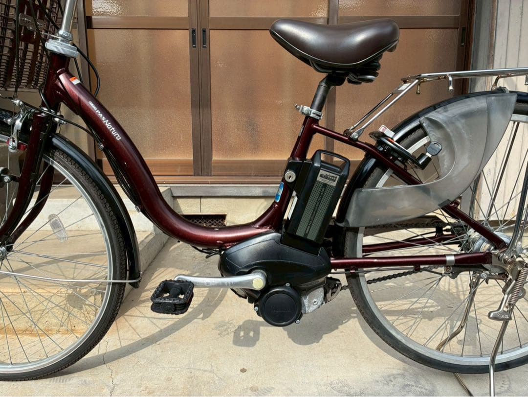 電動自転車　№8610 ヤマハ PASNatura 26インチ 茶