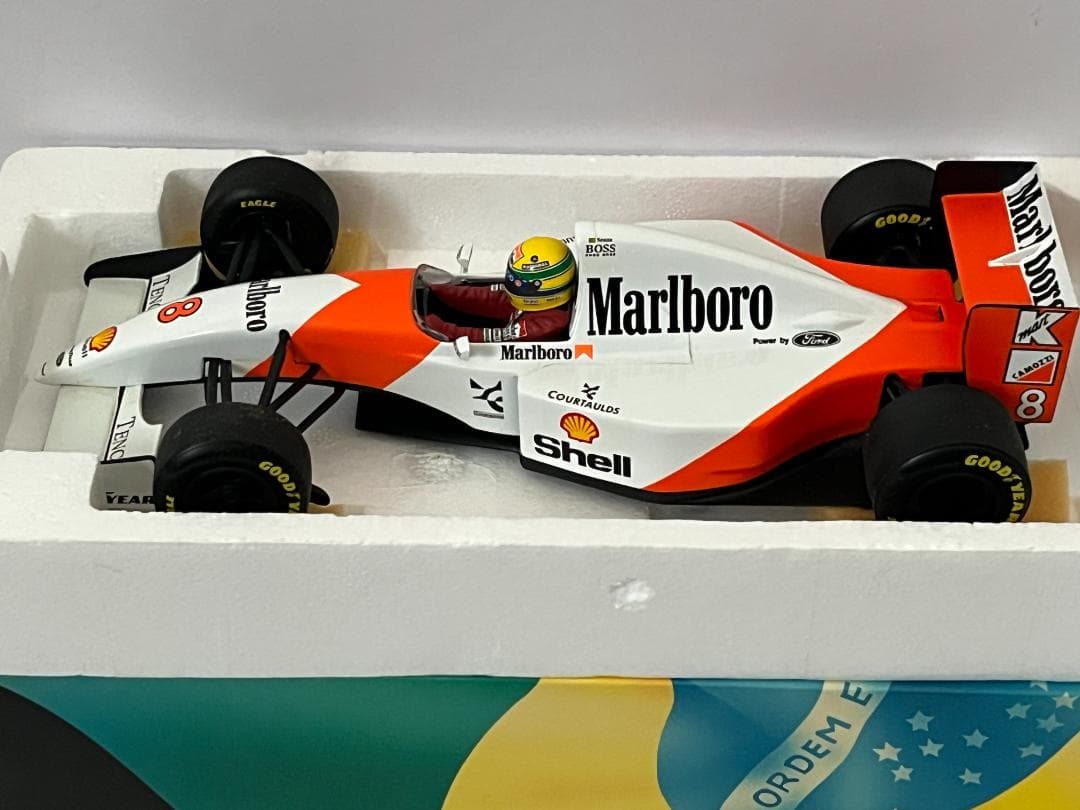 ミニチャンプス 1/18 McLaren Ford MP4-8 A.セナ 箱付