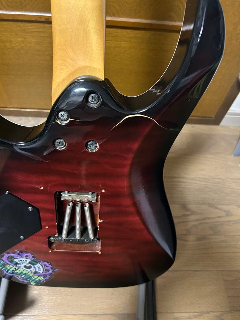 Ibanez RGシリーズ イエロー ステッカーアート