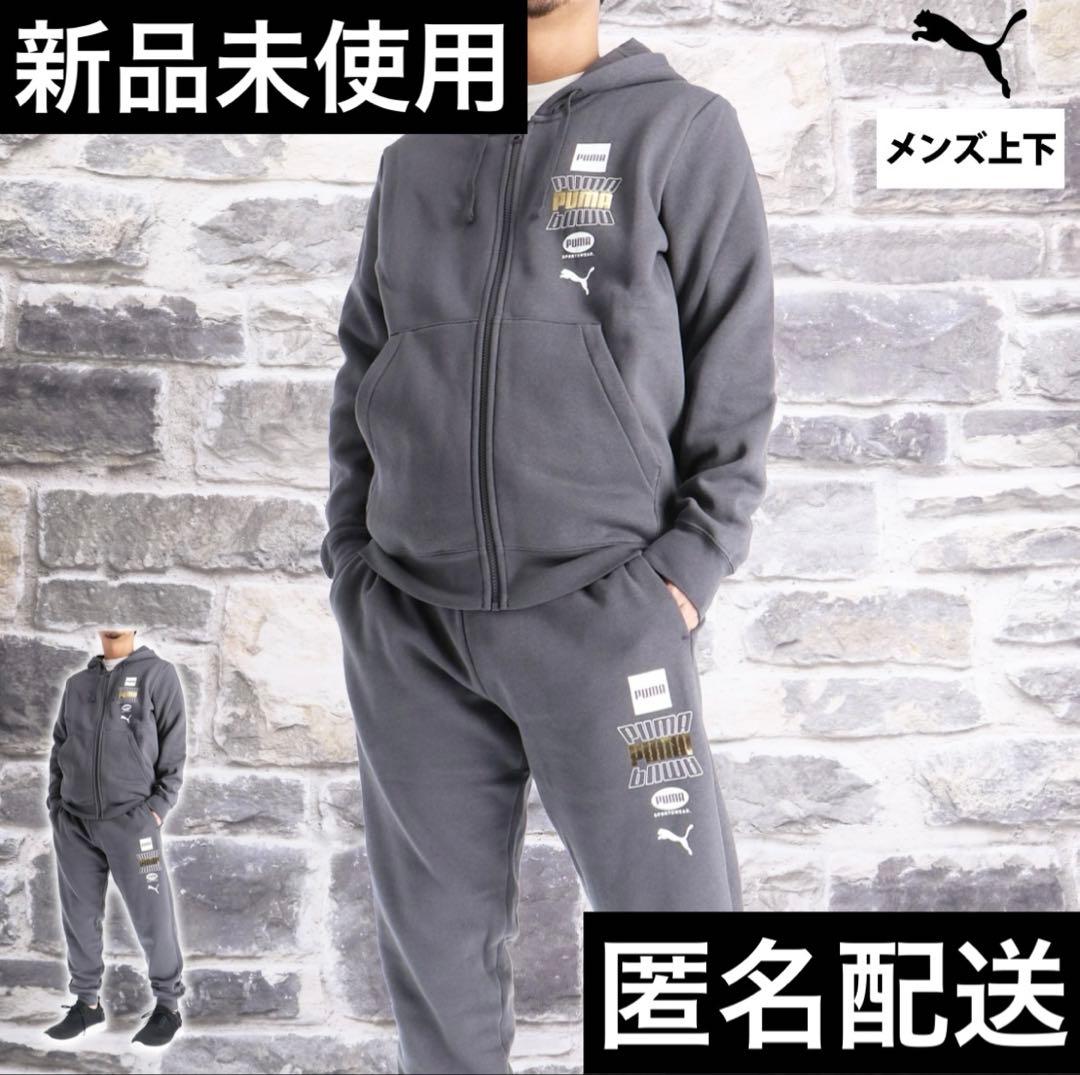 PUMA ESS LOGO LAB グレーセットアップ