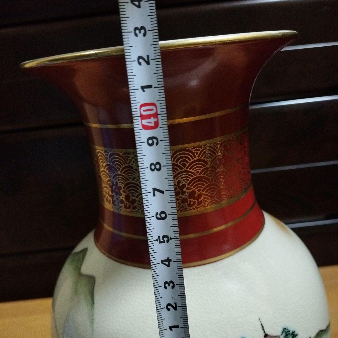 九谷焼 七福神 花瓶 金彩色絵 縁起物