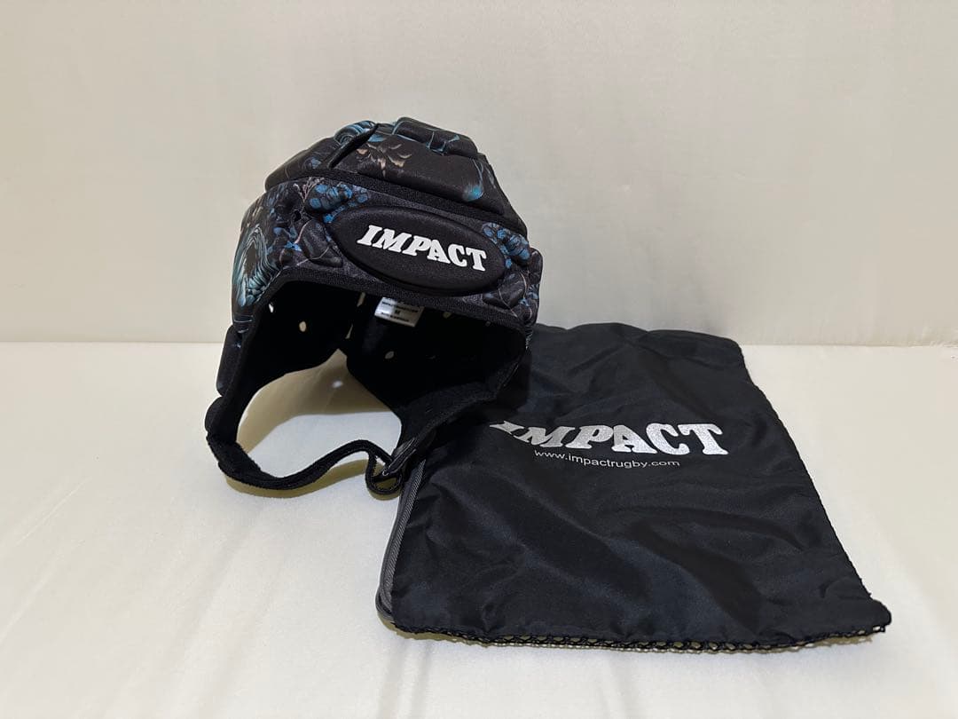 新品未使用品　IMPACT ヘッドギア　花柄 収納袋付き