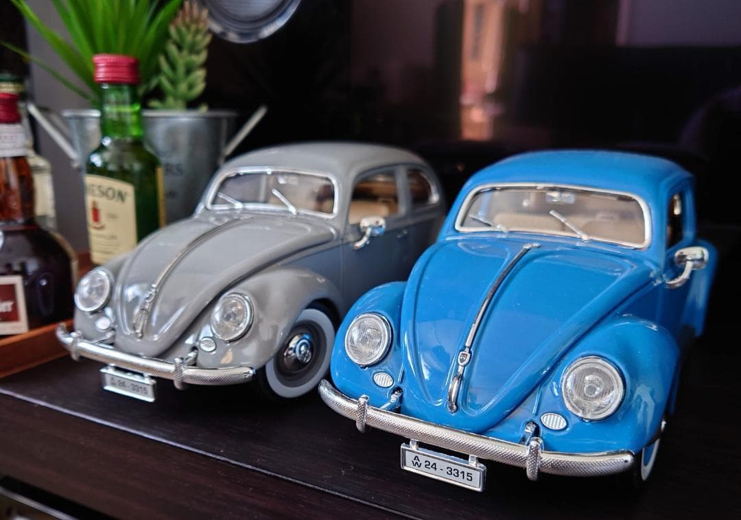 1/18 フォルクスワーゲン ビートル グレー VW BEETLE 1955