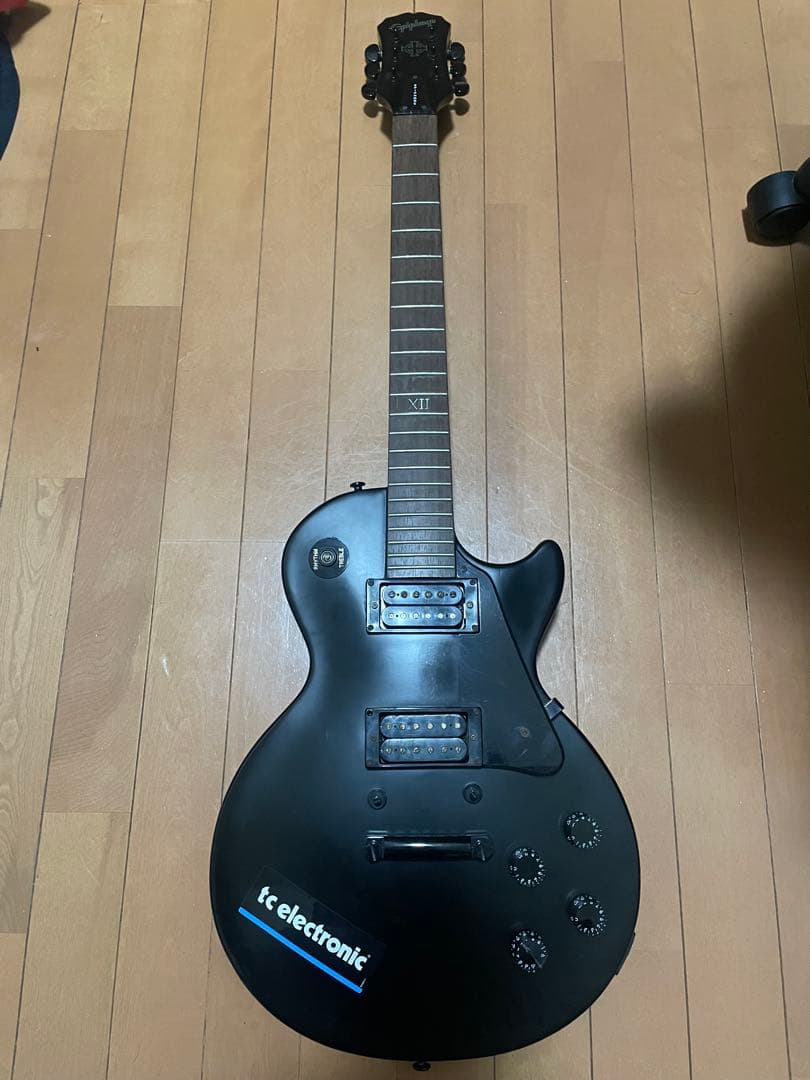 い*送様 Epiphone エレキギター ブラック 動作未確認