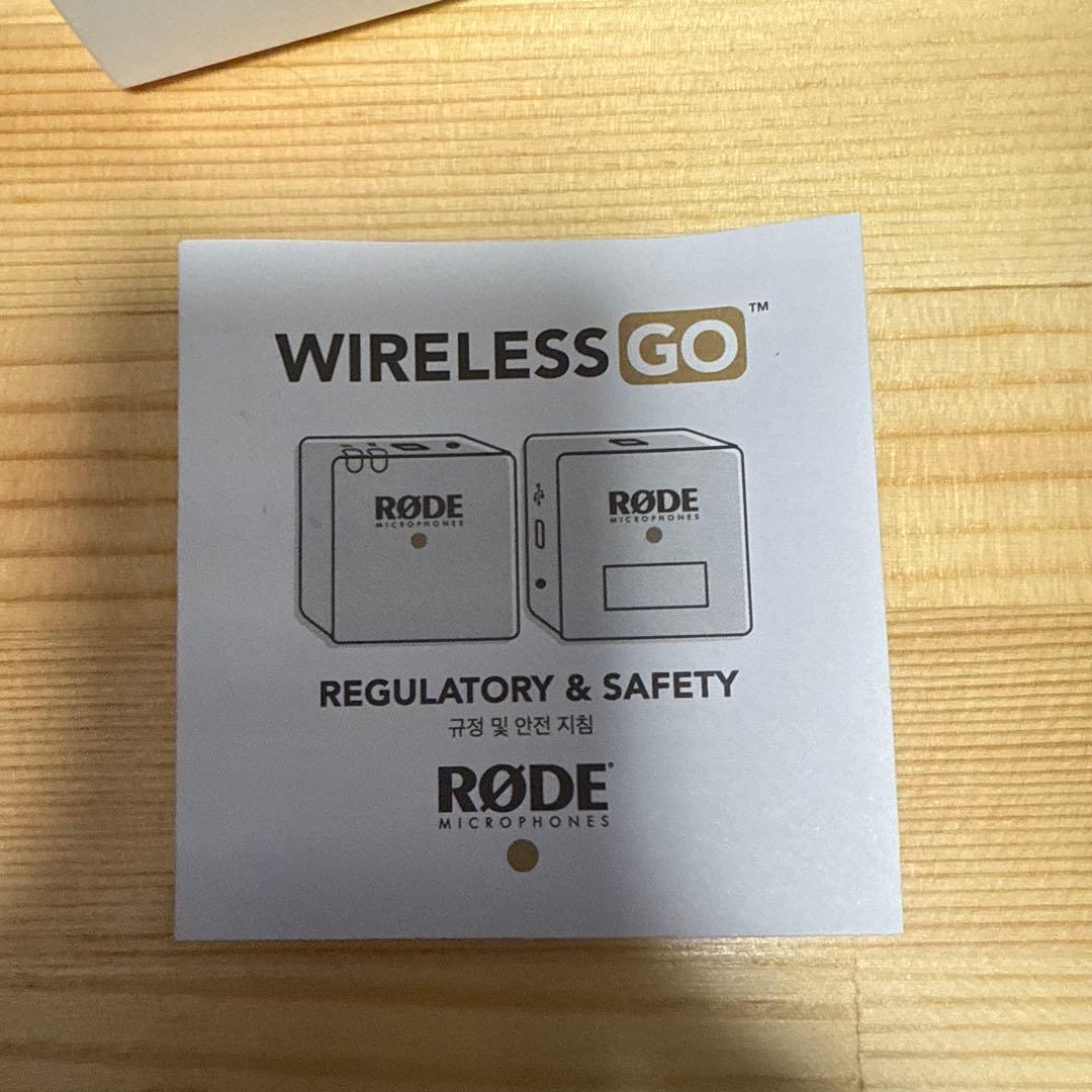 美品 RODE Wireless GO ワイヤレスマイクシステム WIGO