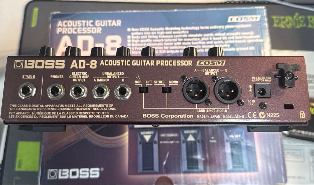 【名器】BOSS AD-8 アコースティックギター プロセッサー