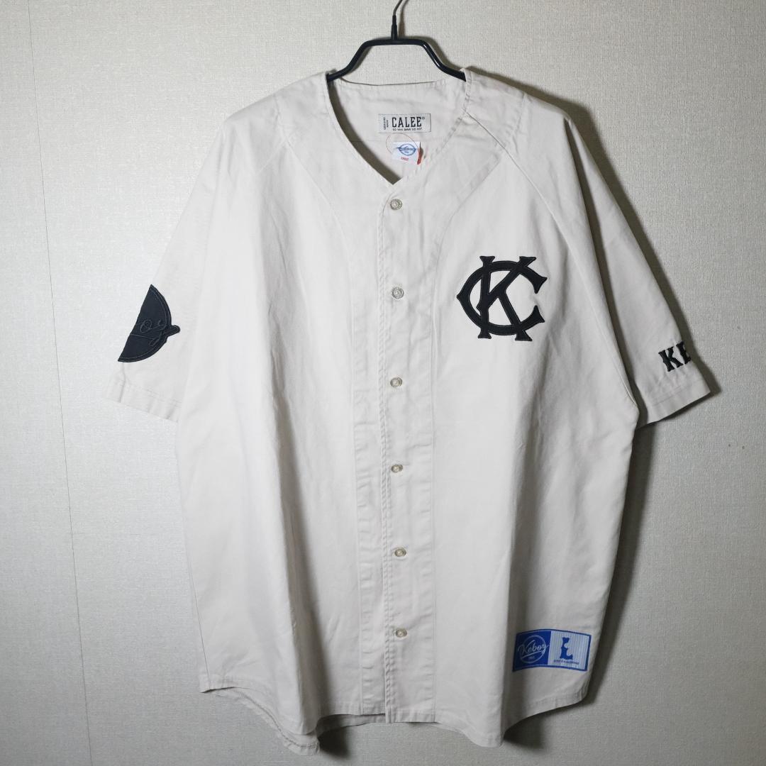 CALEE KEBOZ ケボズ  BASEBALL SHIRT L WHITE