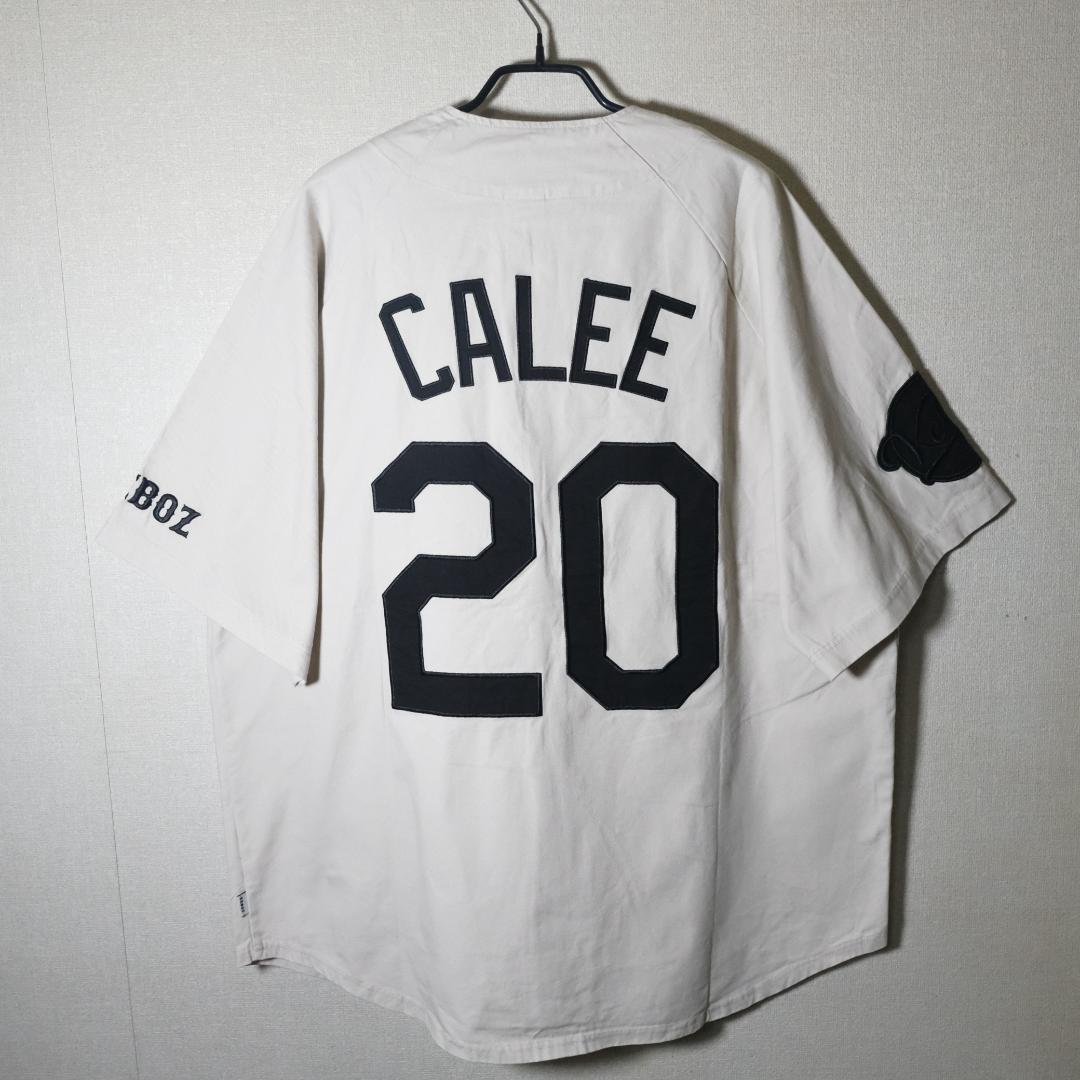CALEE KEBOZ ケボズ  BASEBALL SHIRT L WHITE