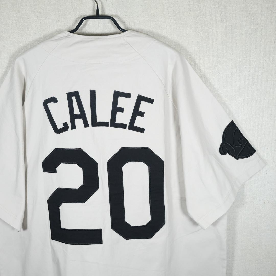 CALEE KEBOZ ケボズ  BASEBALL SHIRT L WHITE