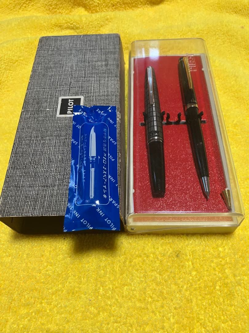 新品　パイロット PILOT エリート Elite 万年筆 半格子 蝕刻 セット