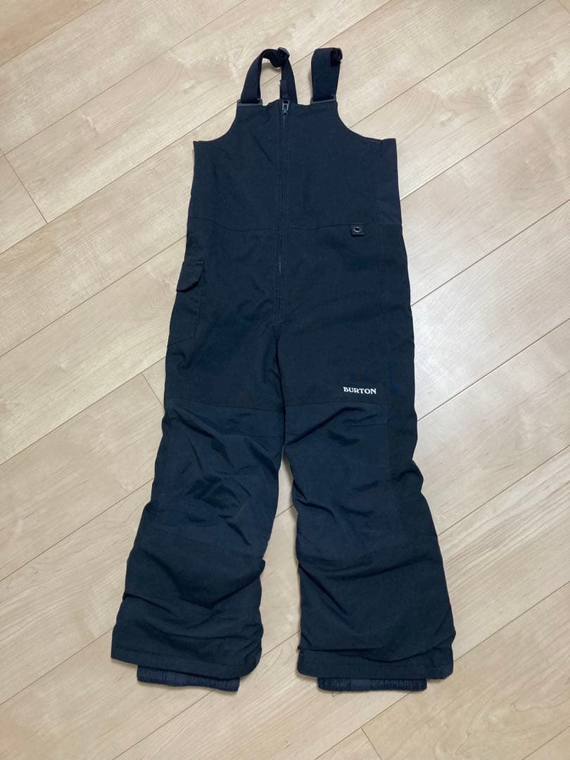 Burton キッズ　ビブパンツ　110cm 5T 黒　5〜６歳