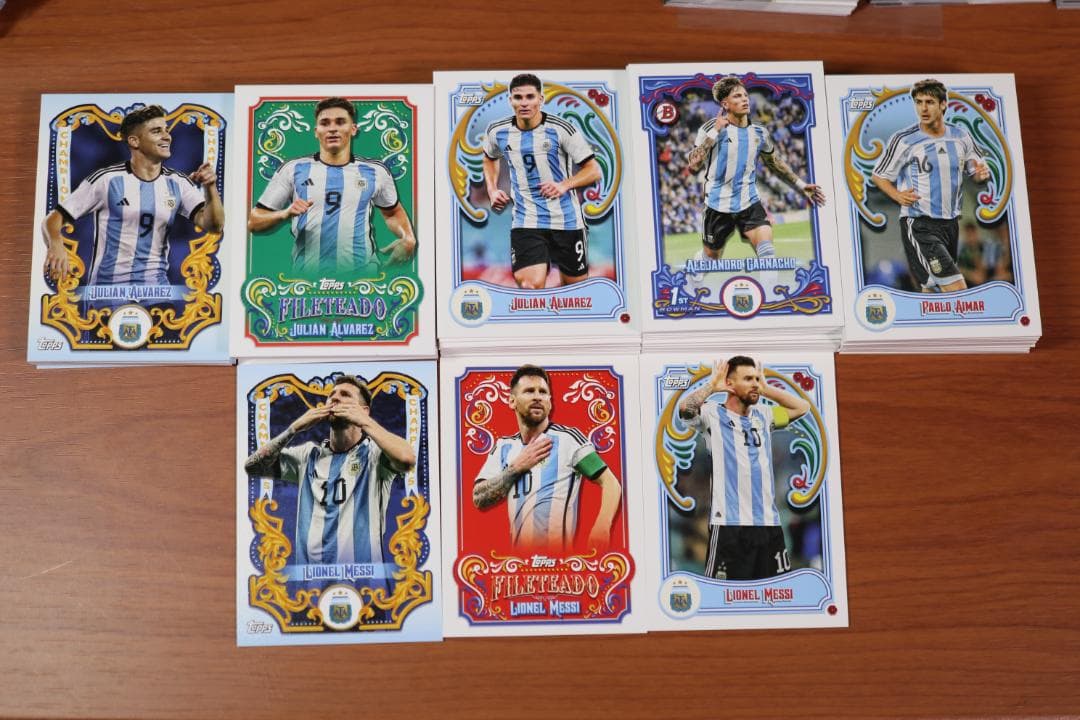 topps 2023 FILETEADO アルゼンチン 75種フルセット メッシ