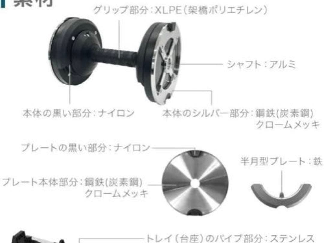 ライシン 可変式メタルダンベル 1kg刻み 3-32kg 2個セット