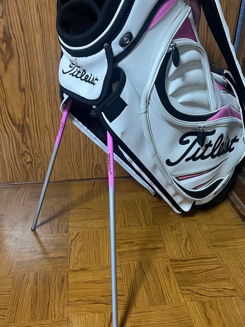 Titleist キャディバッグ ホワイト・ピンク