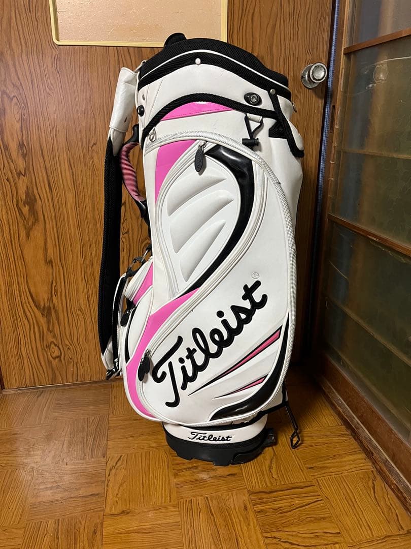 Titleist キャディバッグ ホワイト・ピンク