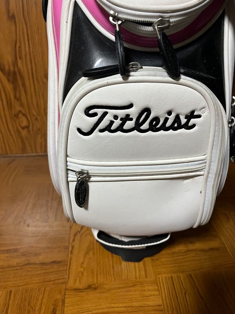 Titleist キャディバッグ ホワイト・ピンク