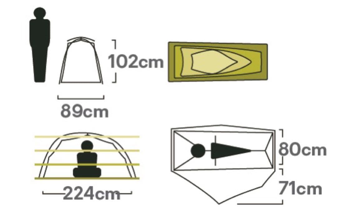 【新品】NEMO ドラゴンフライ バイクパック オズモ1P