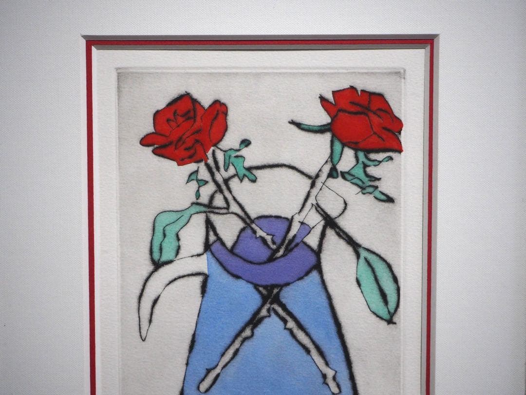 真作■リチャードスペア 版画 Scarlet Rose II■絵画 アイズピリ