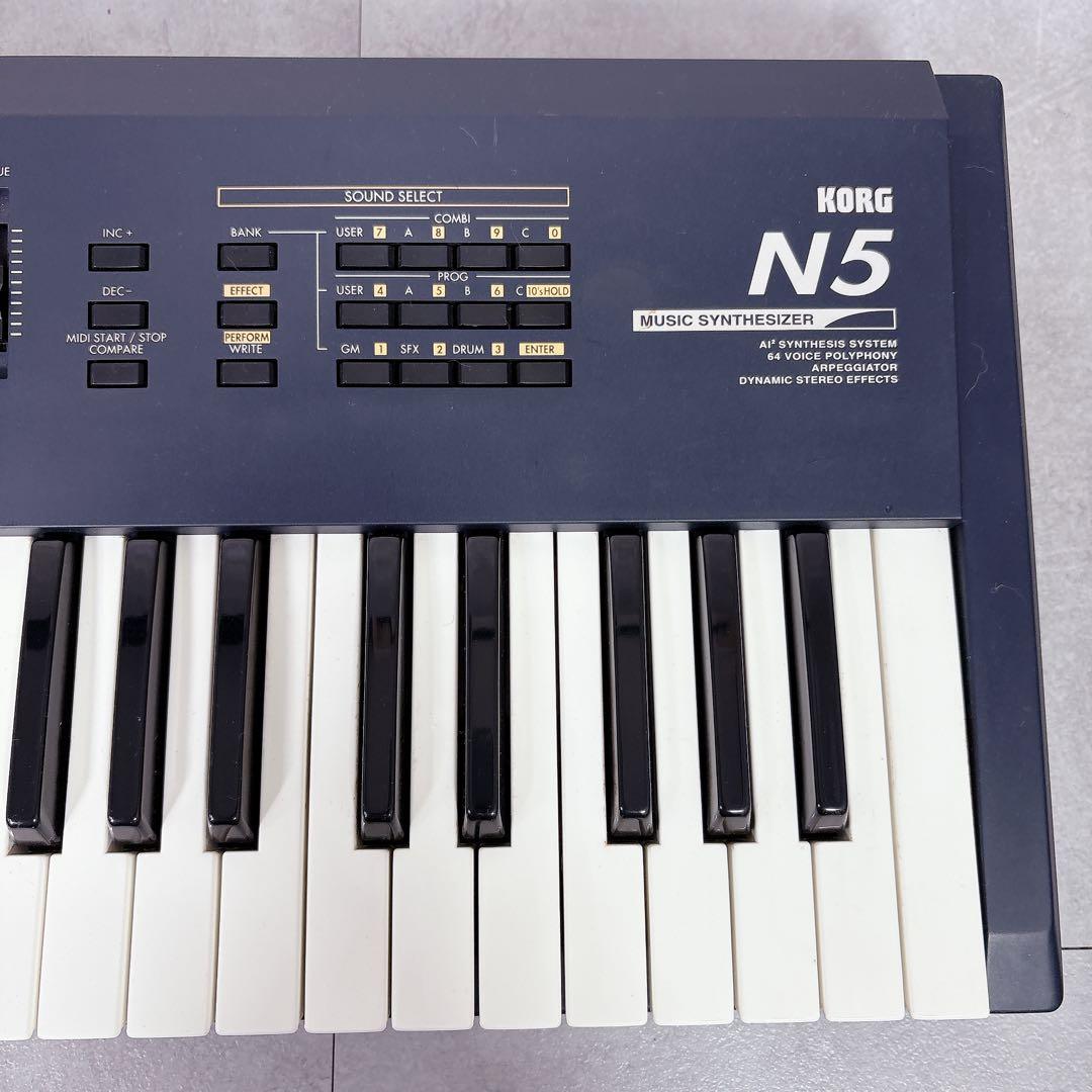 V634 KORG コルグ N5 シンセサイザー キーボード 純正ケース付属
