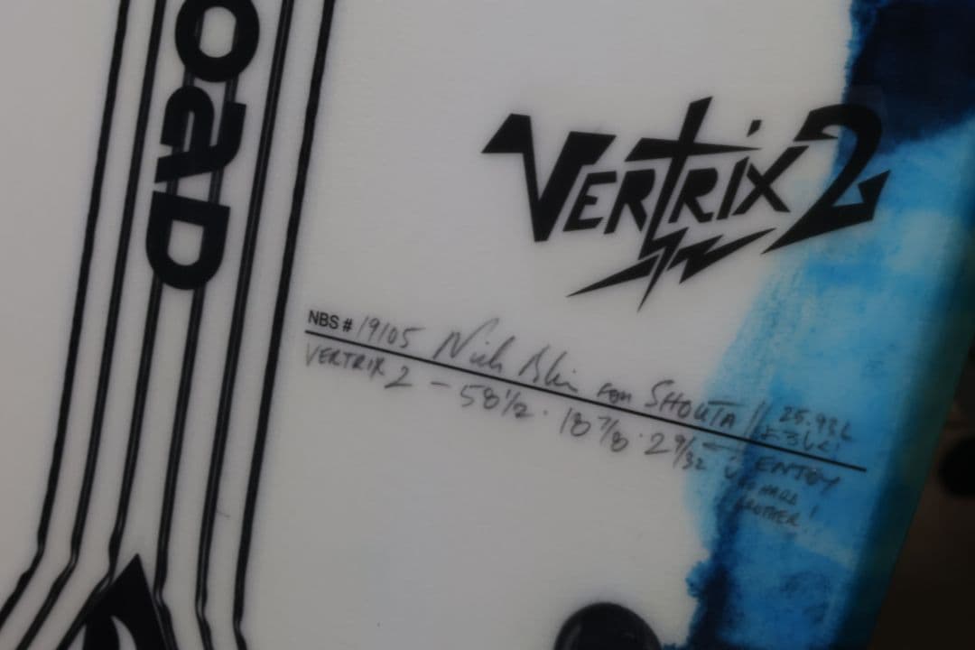 NICK BLAIR Vertrix 2 ショートボード 5'8\" 25.93L