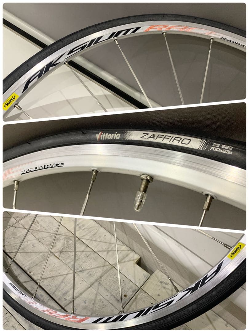 ◆Mavic AKSIUM RACE/マビック◆リアホイール＆スプロケ＆タイヤ