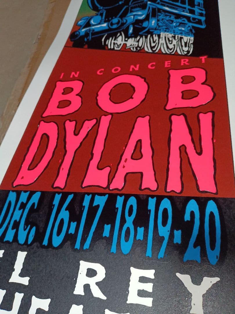 ミュージシャン bob dylan concert poster 1997 taz