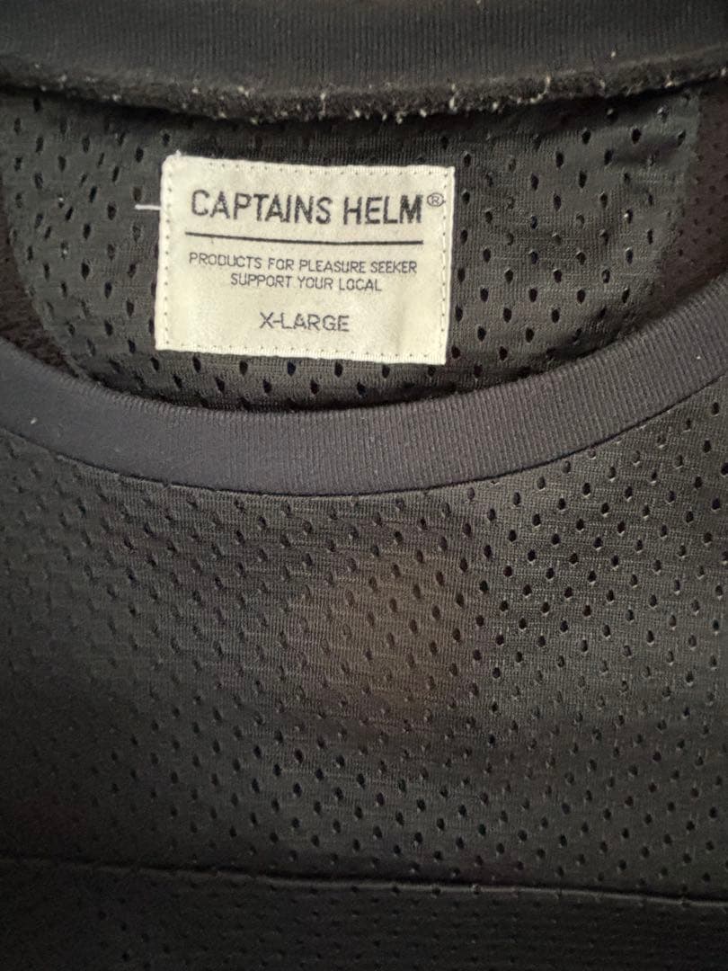 CAPTAINS HELM メッシュシャツ X-LARGE ブラック